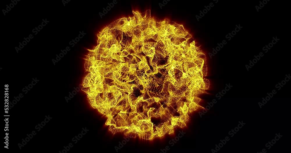 Abstract animation motion design with an unusual beautiful bright ...