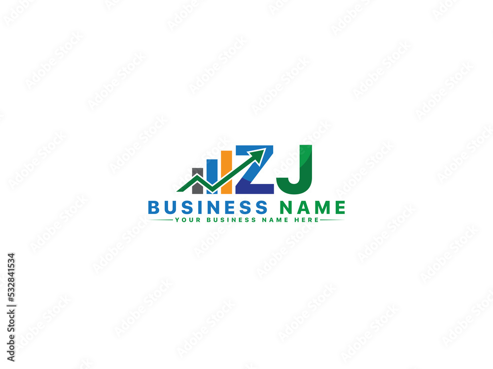 Commercial ZJ z&j Logo Icon, Abstract Letter Zj z j Logo Image Vector ...