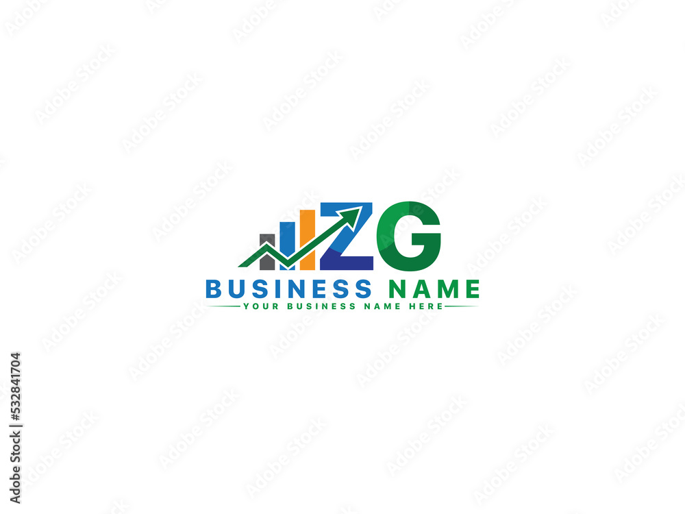 Commercial ZG z&g Logo Icon, Abstract Letter Zg z g Logo Image Vector ...