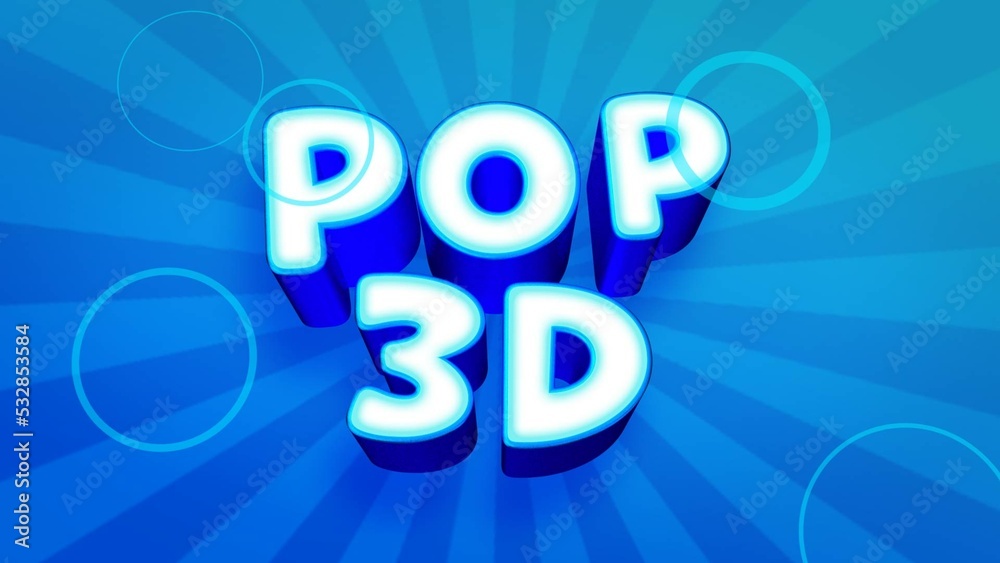 Pop 3D Title Stock Template | Adobe Stock