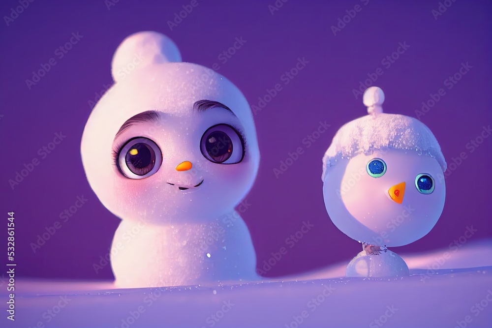 An adorable animal created by artificial intelligence using a 3D CGI ...