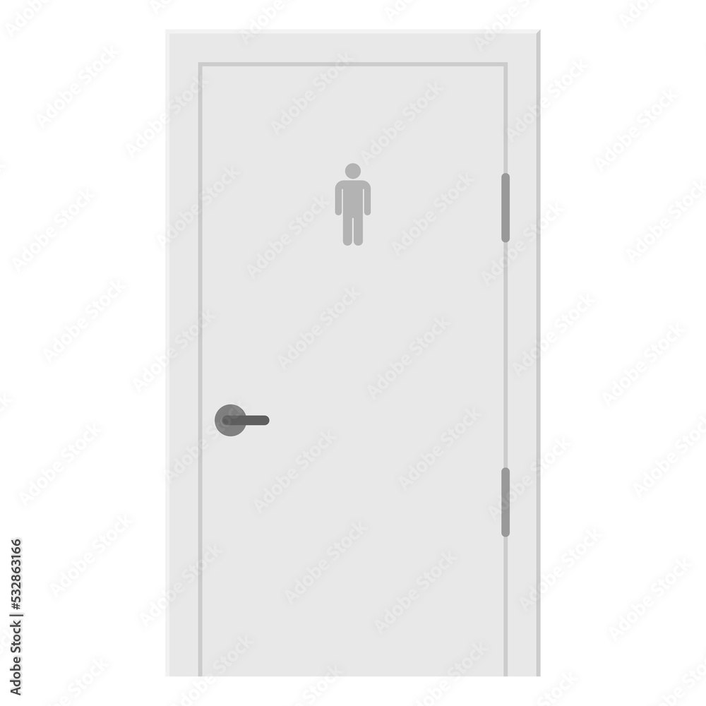 Toilet icon sign illustration. Outline illustration. Restroom sign ...