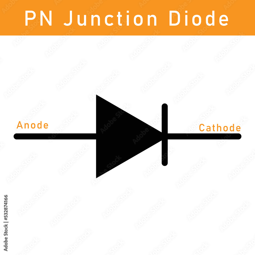 diode symbol Stock Vector | Adobe Stock