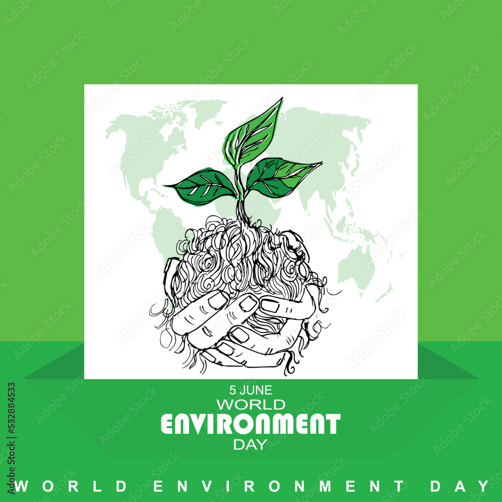 WORLD ENVIRONMENT DAY, POSTER AND BANNER Stock Vector | Adobe Stock