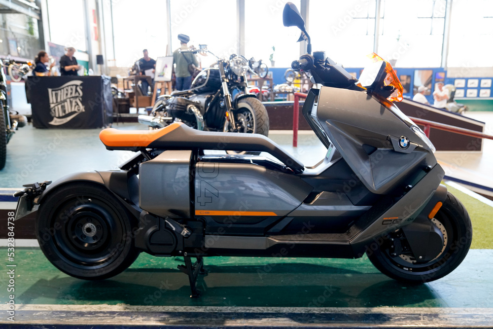 BMW CE 04 new modern electric motorcycle scooter motorrad logo sign and ...