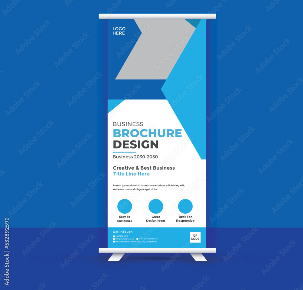 Business Roll Up Banner. corporate Roll up background for Presentation ...