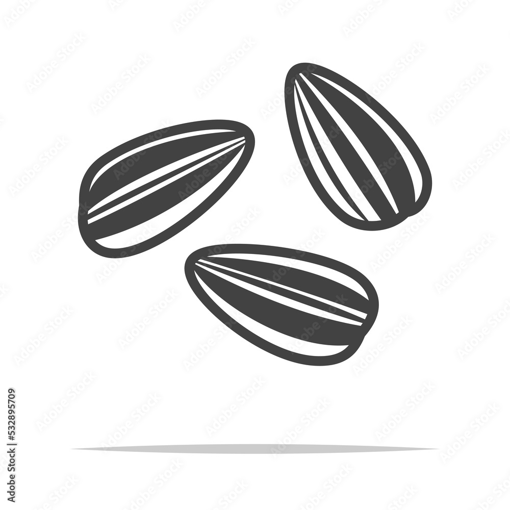 Sunflower seeds icon transparent vector isolated Stock Vector | Adobe Stock Sunflower seeds icon transparent vector isolated Stock Vector | Adobe Stock