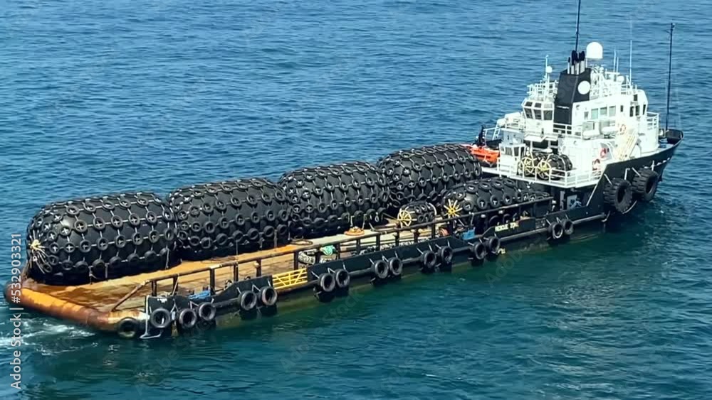 FENDER SUPPLY VESSEL, INSTALLATION OF FENDERS PRIOR SHIP TO SHIP CARGO ...