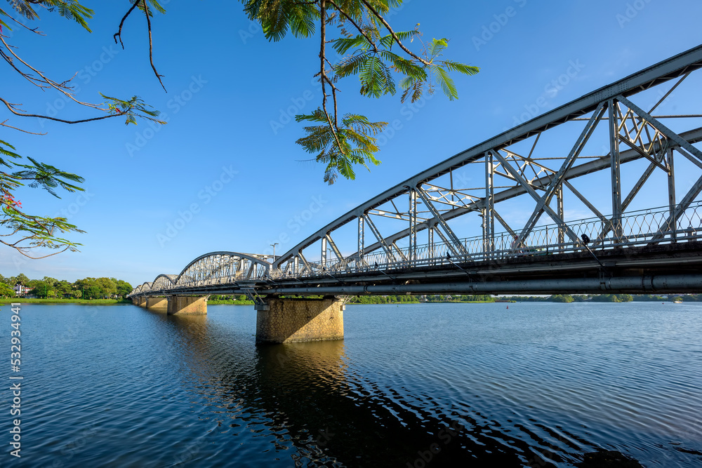 Trang Tien Bridge (also known as Truong Tien Bridge) was the first ...