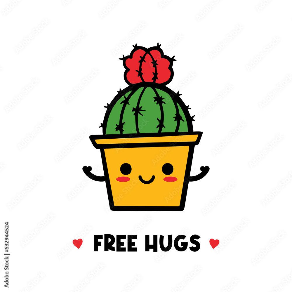 Characters Cactus Hugs