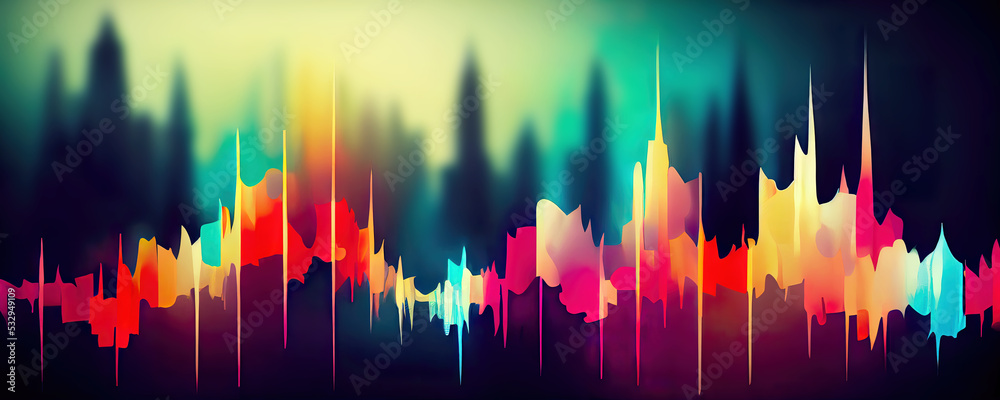 Abstract colorful spectogram wallpaper background Stock Illustration ...