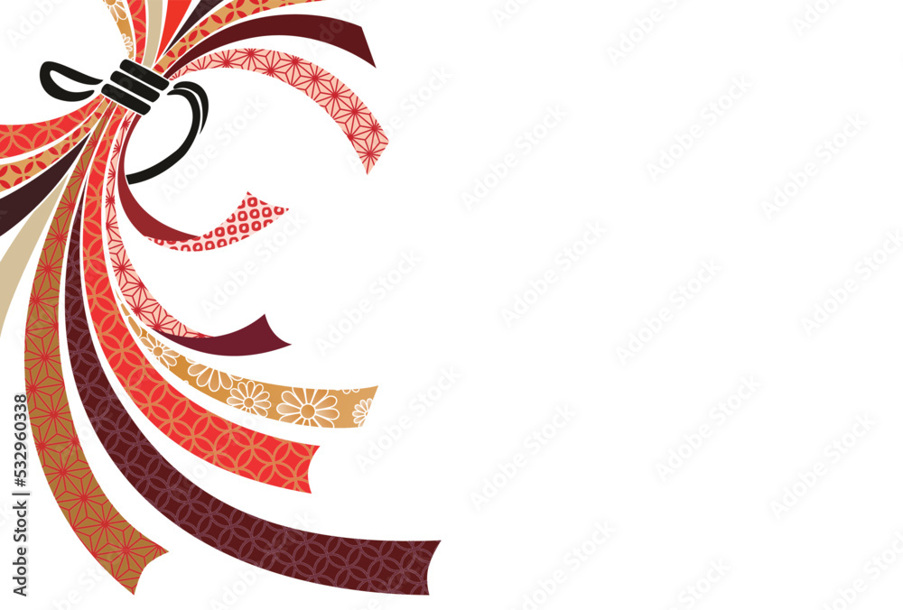 和風リボンのイラスト 素材庫向量圖 | Adobe Stock