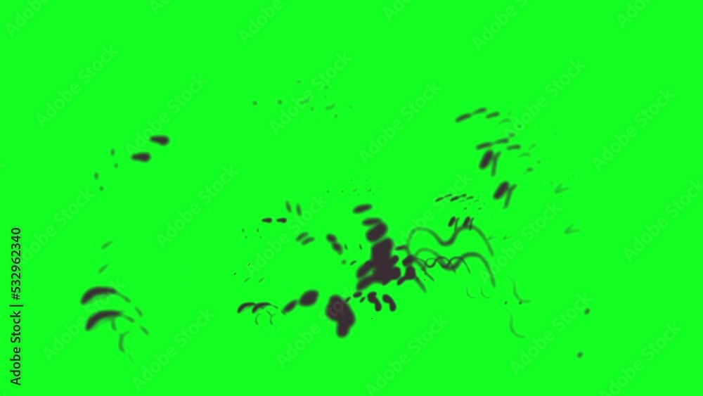 war landmine explosion military combat animation on green screen ...