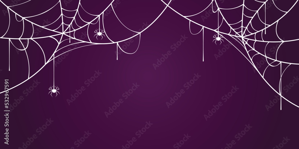 spider web background, halloween template Stock Vector | Adobe Stock