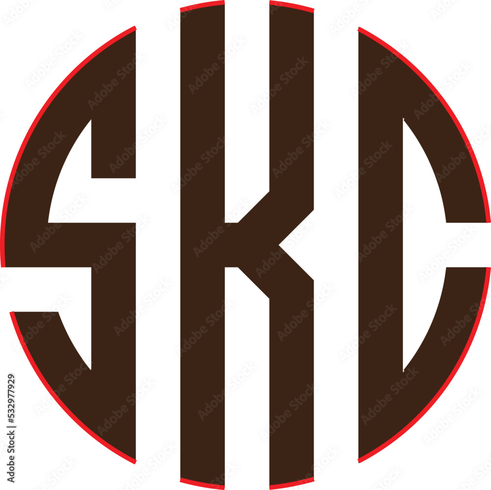 Letter SKC, a new logo design! Stock Vector | Adobe Stock