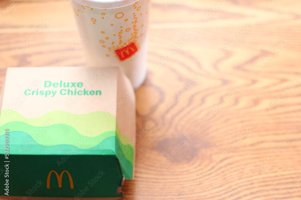 Washington - America, June 17 2022 : McDonald's deluxe Crispy Chicken ...