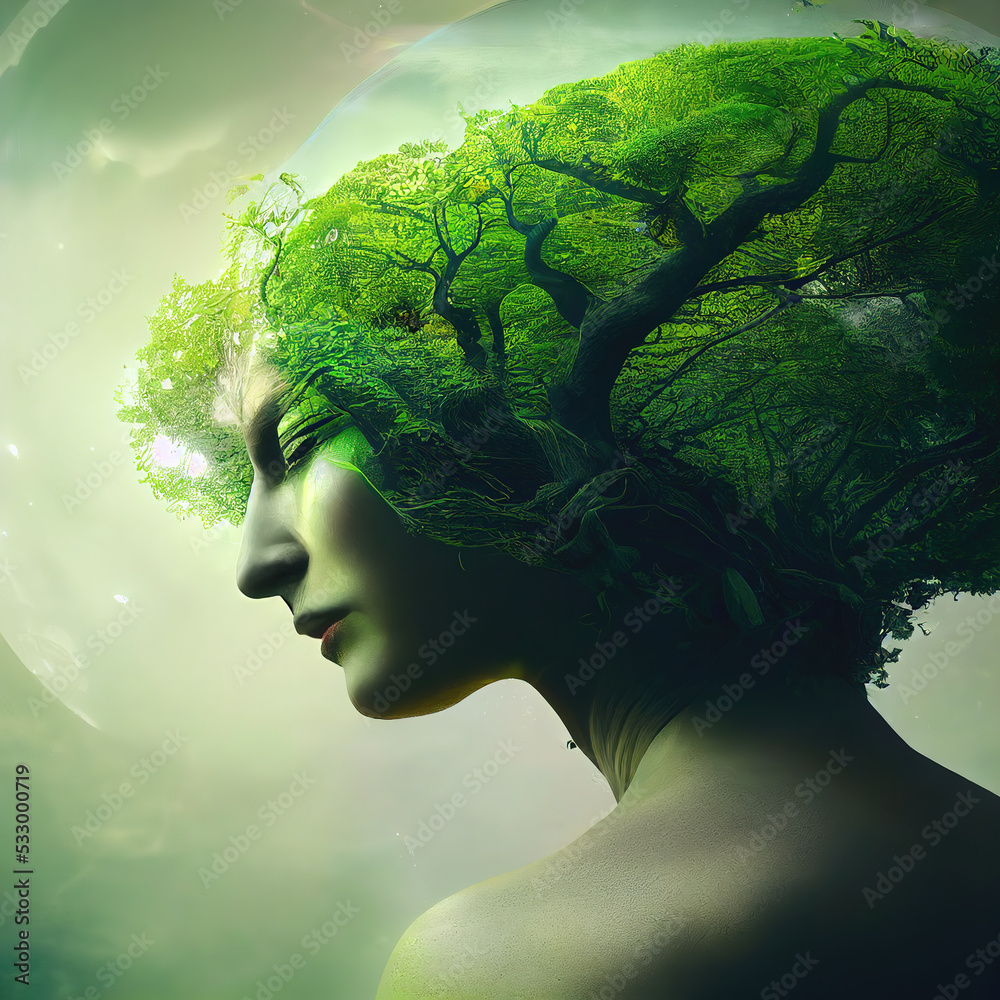 Beautiful nature of Mother Earth. Mother earth as an environmental ...