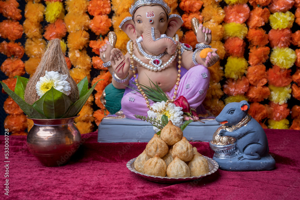 Ganesh Puja - Sweet Modak food offered on Ganpati festival or Chaturthi ...