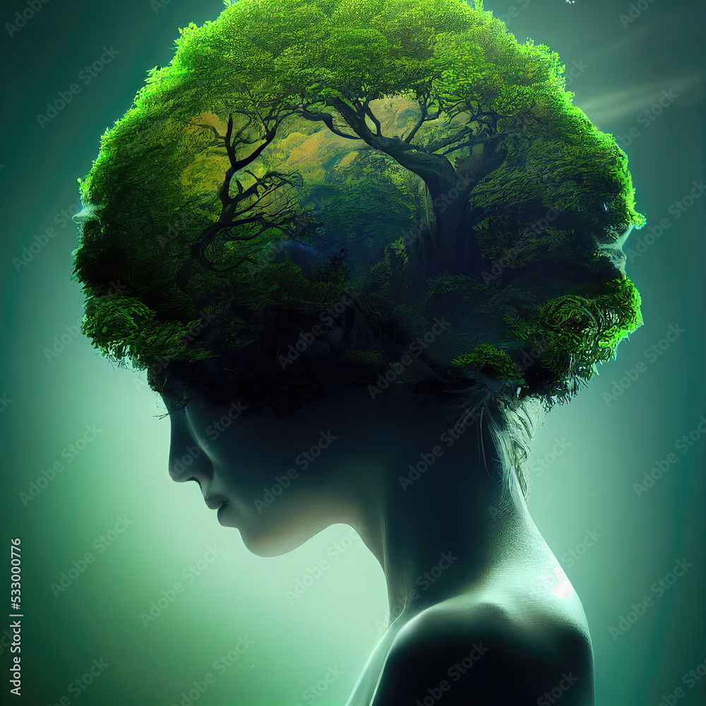 Beautiful nature of Mother Earth. Mother earth as an environmental ...