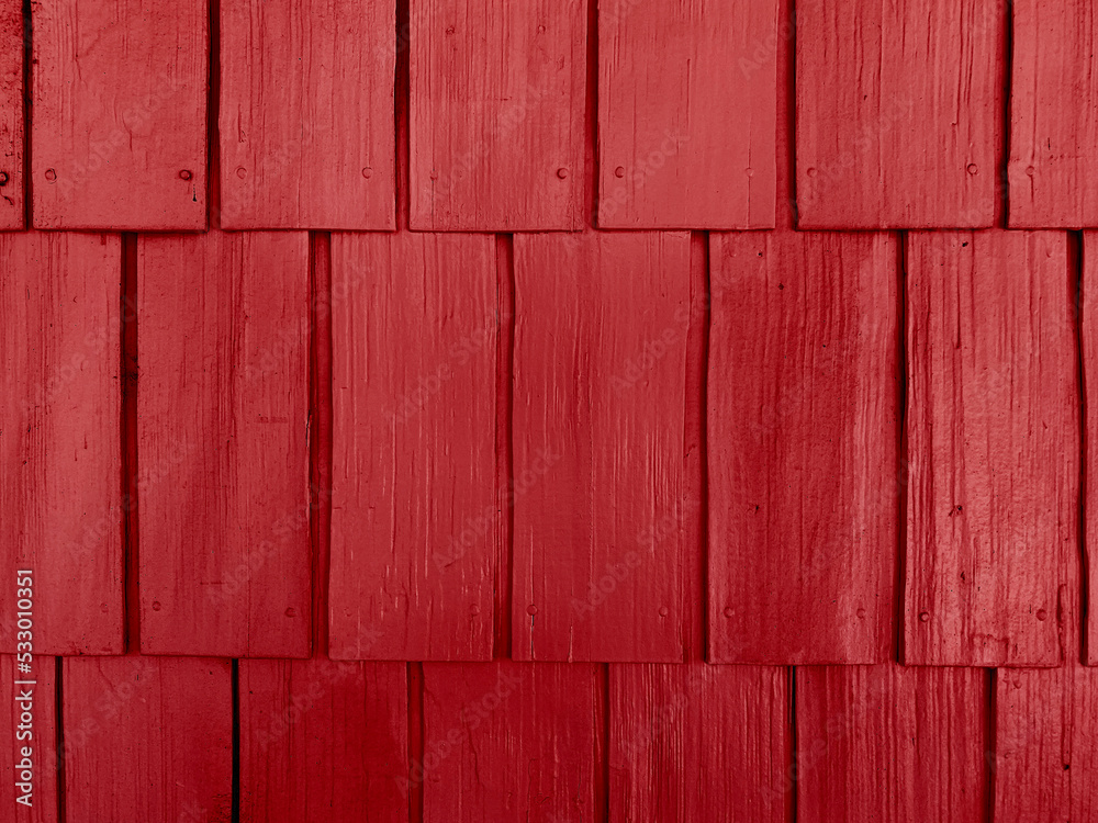 red shaker wood house shingle wall painted home shingles wall cabin ...
