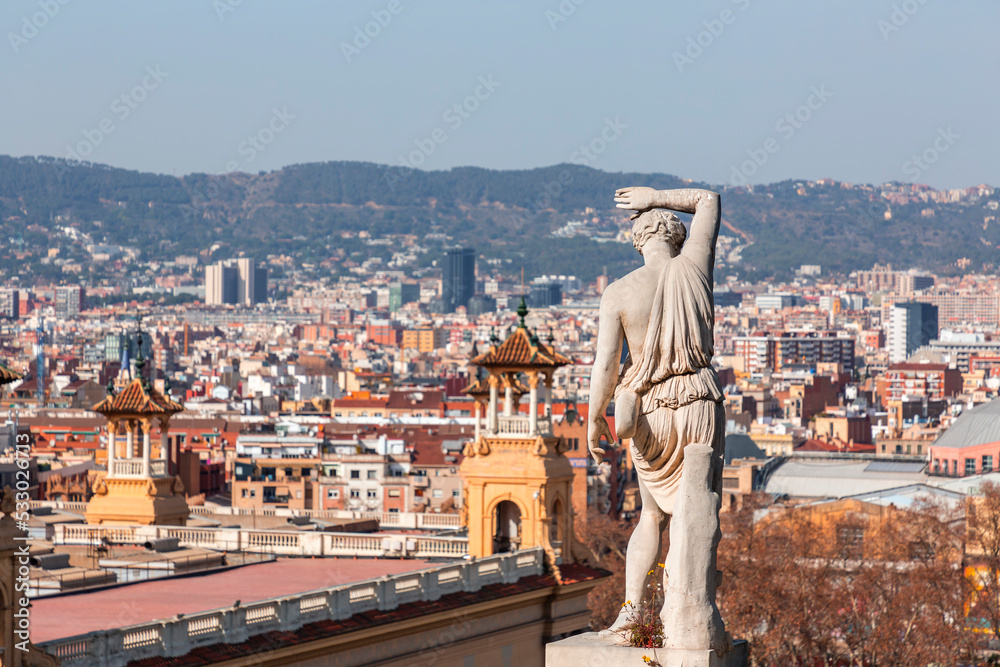 Placa d'Espanya is one of Barcelona's most important squares, Spain ...