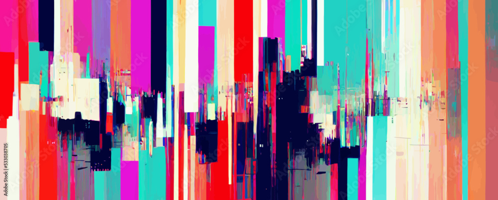 glitch background, digital glitch, abstract noise effect, banner Stock ...