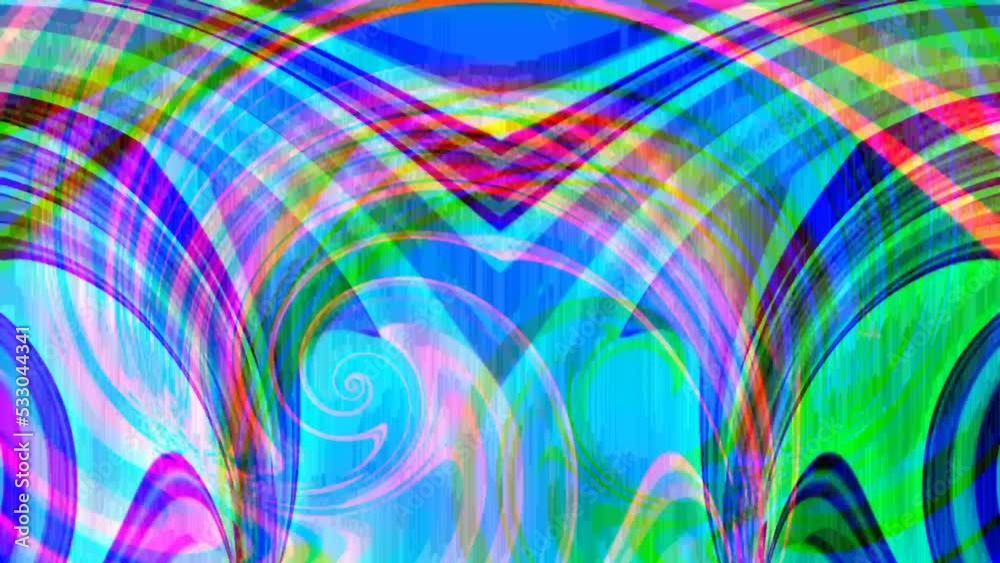 NEON PALET graphic abstract modern bright color box dance floodlight ...