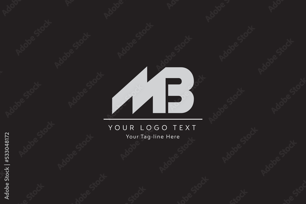 MB Letter Logo Design. Creative Modern M B Letters icon vector ...