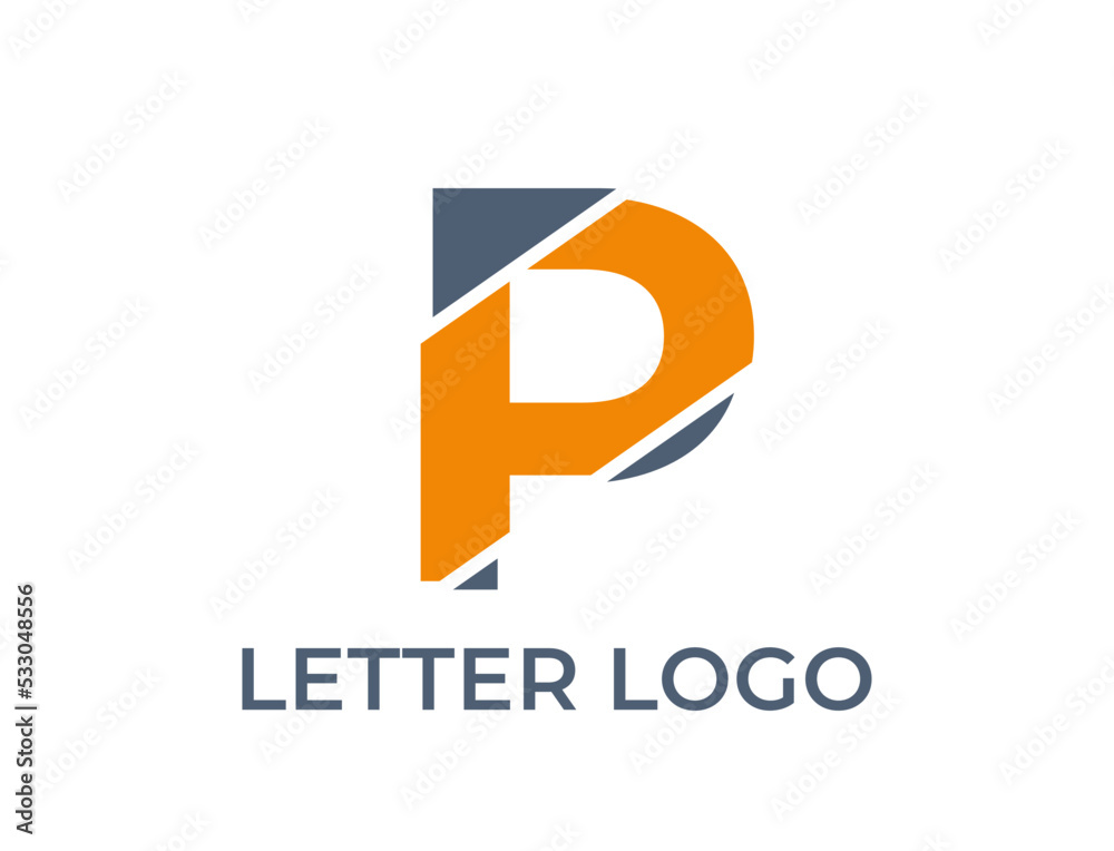 letter p logo. creative company logo design. vector image Stock Vector ...
