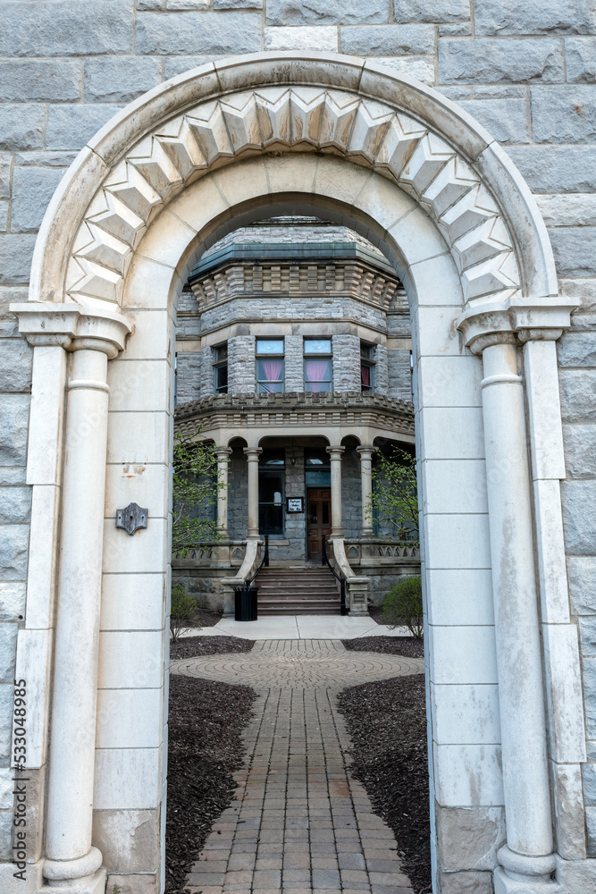 Entrance to the Ohio State Prison located in Mansfield, Ohio Built in ...