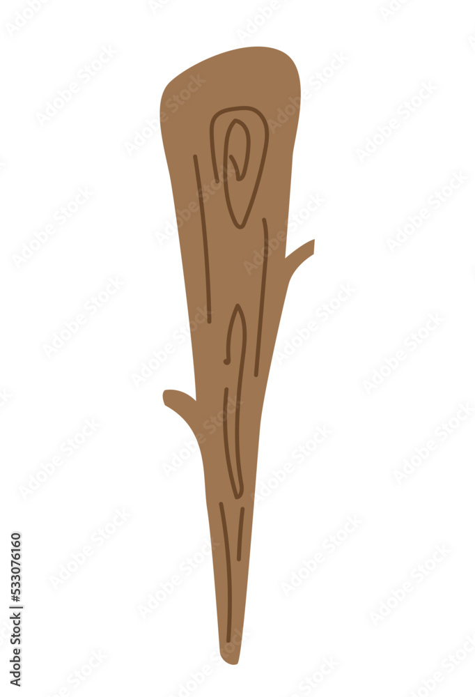 Ancient cudgel icon. Weapon for hunting dangerous animals and ...