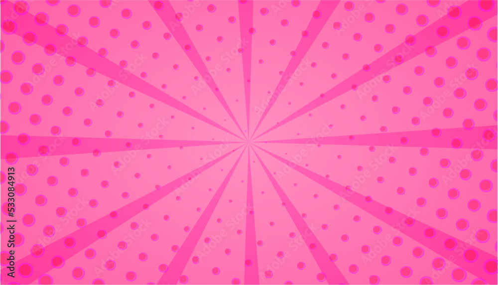 Pink pop art halftone background. Halftone texture comic book superhero ...