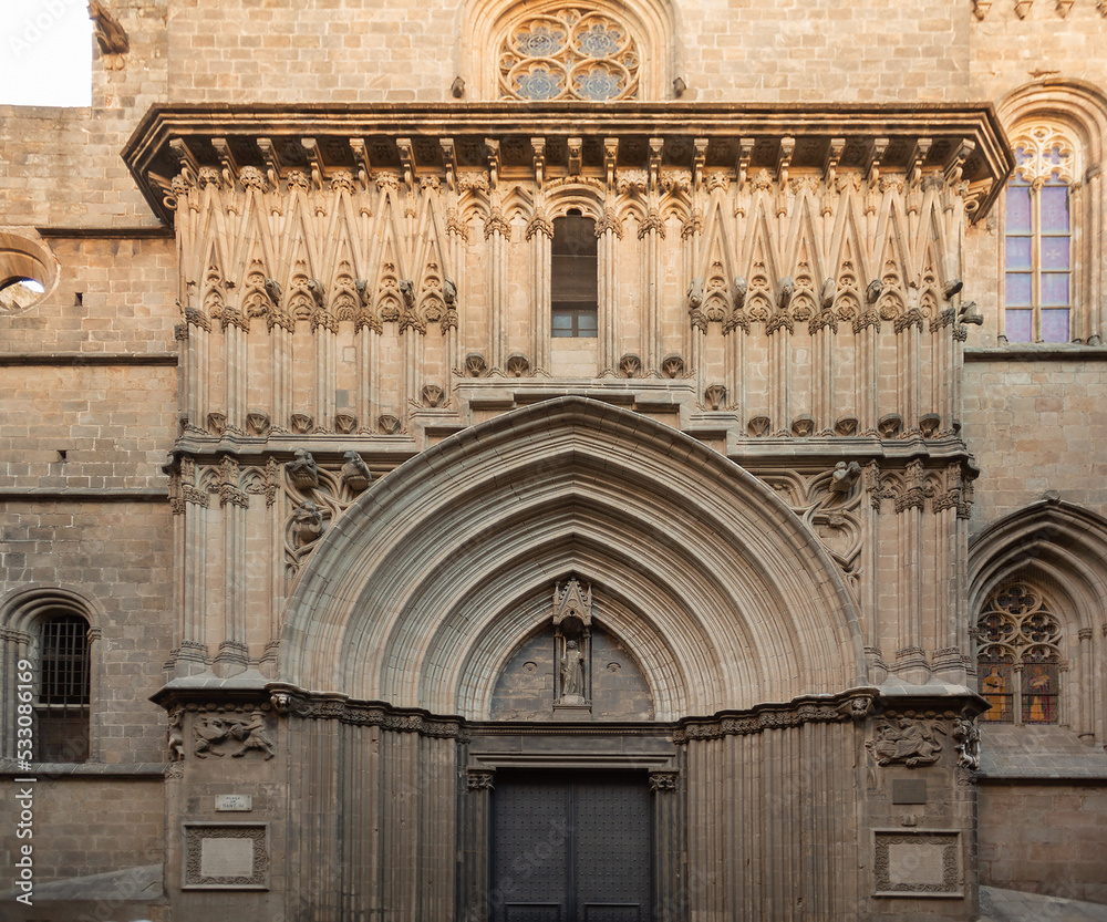 Doors of Saint Ivo at the northern side and former main entrance to ...