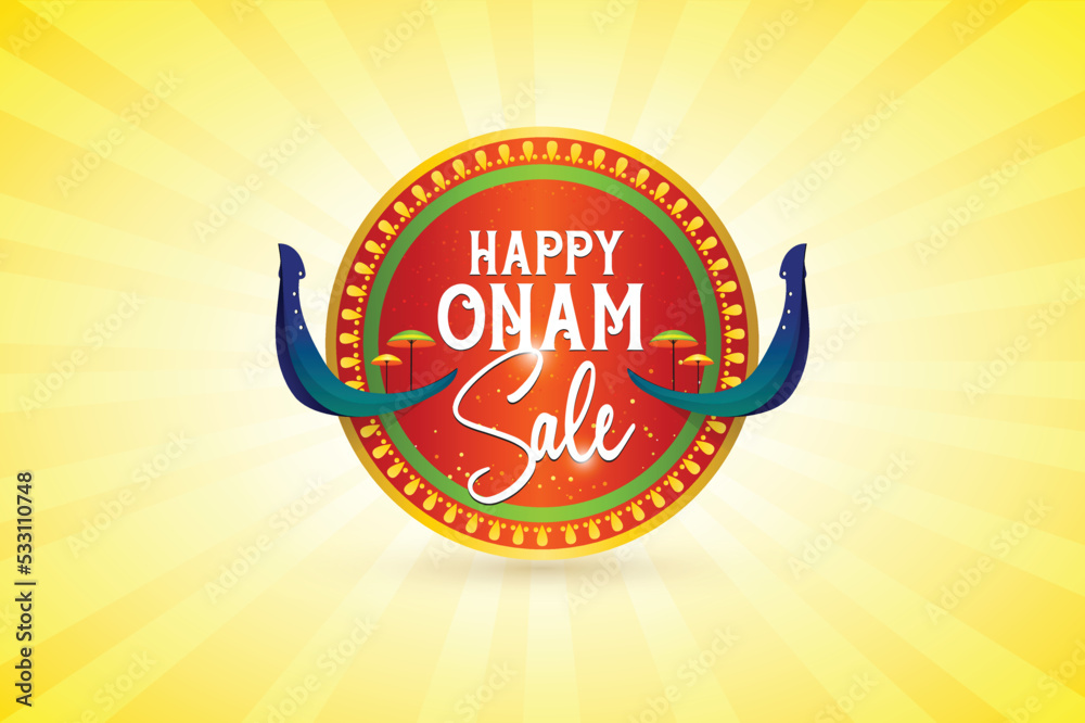 Happy Onam Sale offer Premium Logo, Symbol, Sign, banner, Poster, Tag ...
