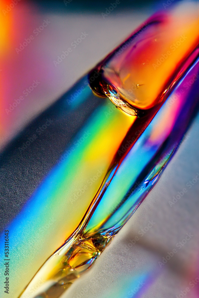 Light bending prism colours modern abstract backgrounds - generative ...