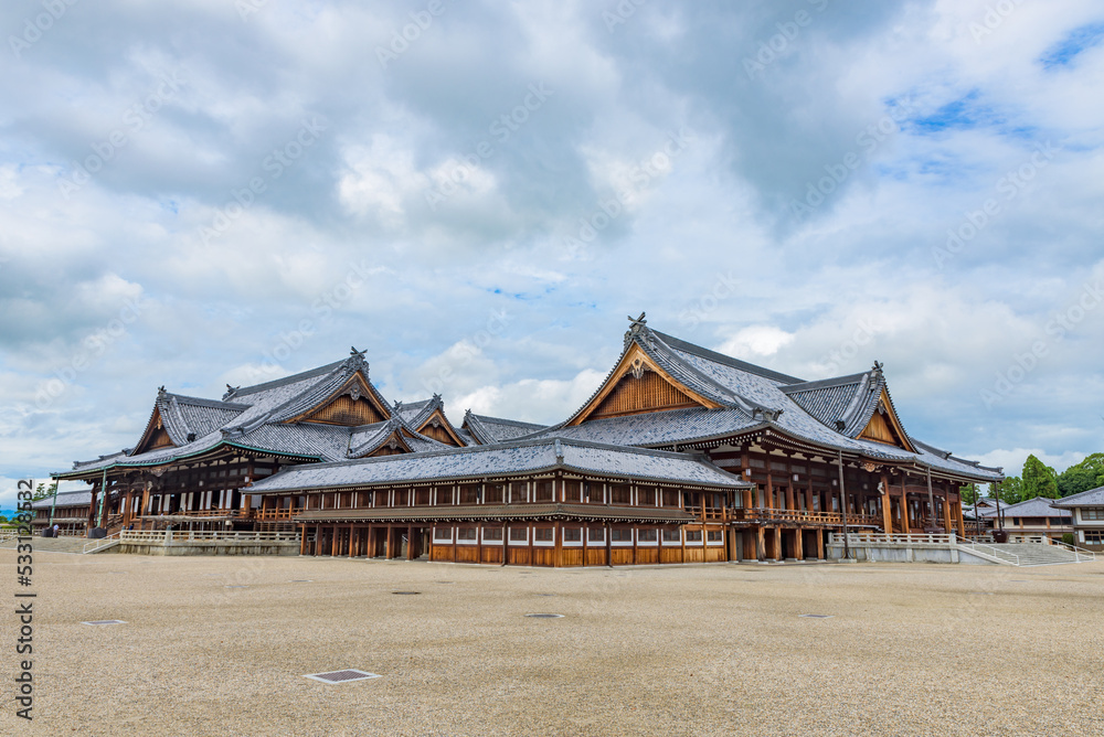 Tenrikyo, a Japanese new religion, Church Headquarters in Tenri City ...
