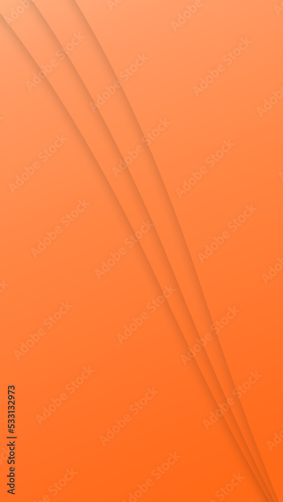 3D gradient wallpaper for smartphone. Vertical wallpaper. Orange ...