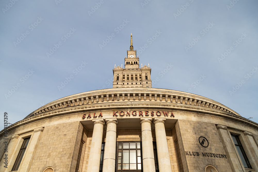 Warsaw, Poland - September 24, 2022: View at Congress Hall and Palace ...