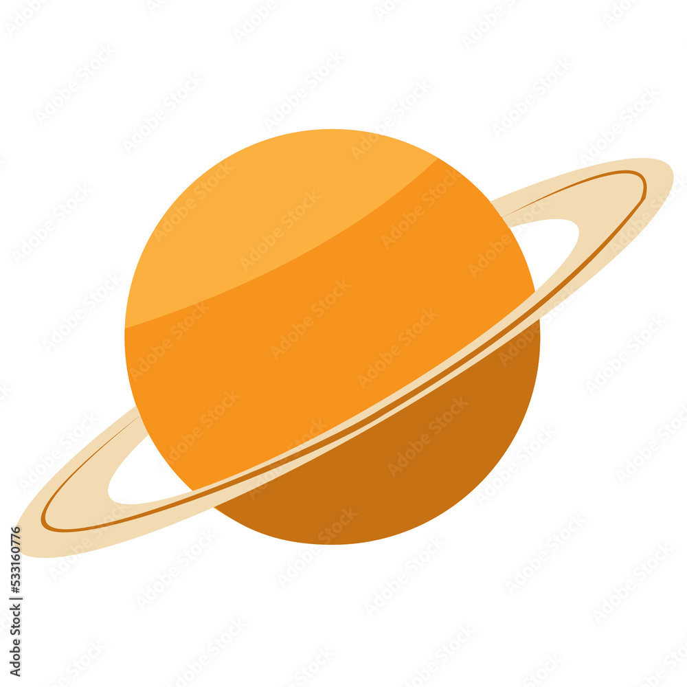 cartoon saturn illustration Stock Illustration | Adobe Stock