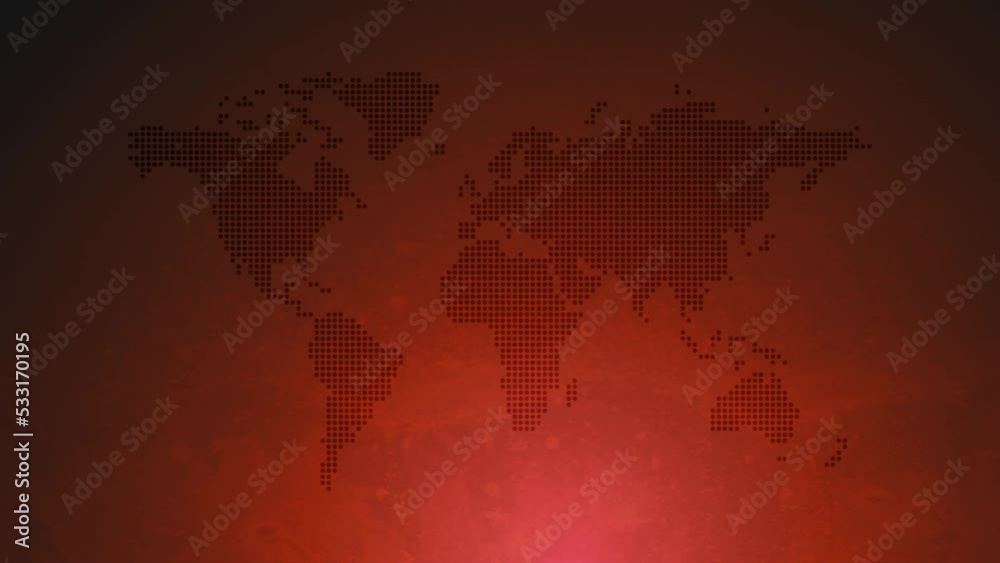 red world map motion background Stock Video | Adobe Stock