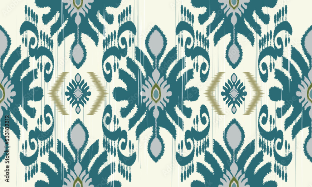 Beautiful ikat pattern - traditional silk fabric pattern used in the ...