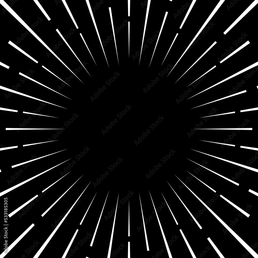 Sun rays vintage design. Radial lines background. Abstract sun light ...