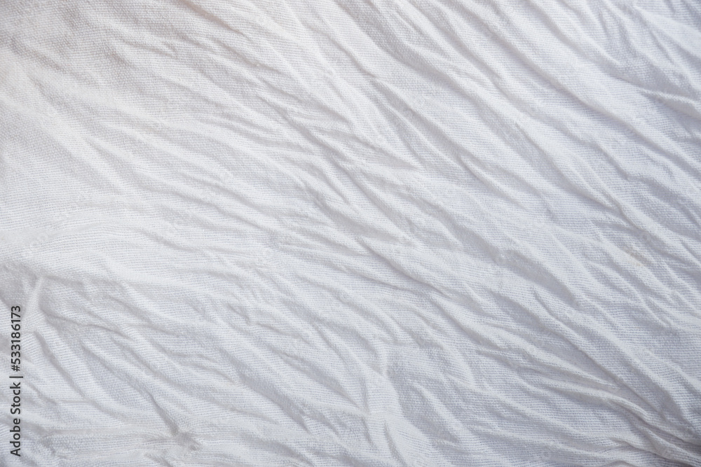 Crumpled fabric texture, white cloth for background Stock Photo | Adobe ...