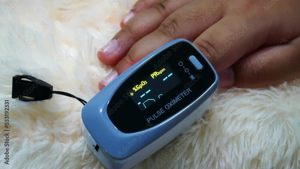 Using a downstream device to measure oxygen and heart rate. The ...