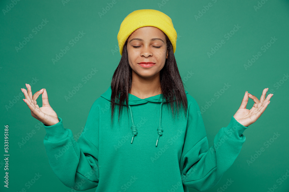 Little kid teen girl of African American ethnicity 13-14 years old wear ...