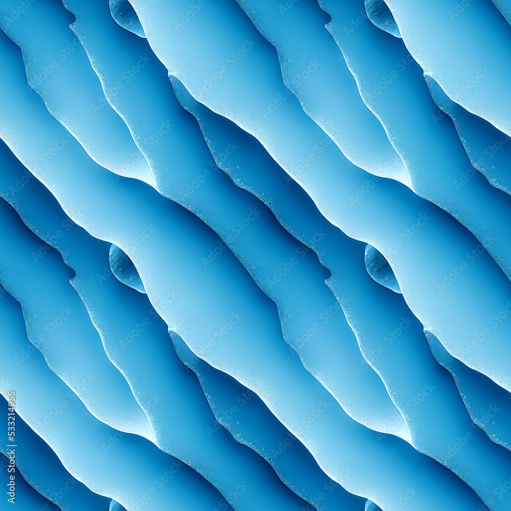Seamless pattern. The wavy surface of an icy snow crust. Winter ...