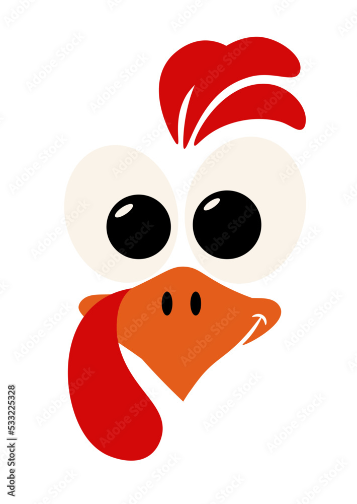 Thanksgiving Turkey face svg clip art. Isolated transparent background ...