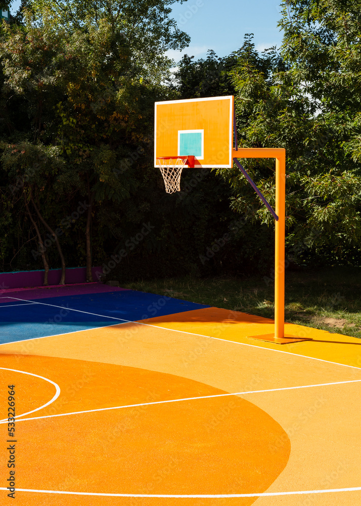 Basketball Court Side View