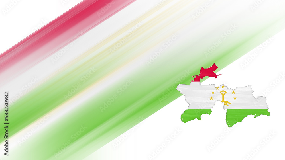 Tajikistan map flags