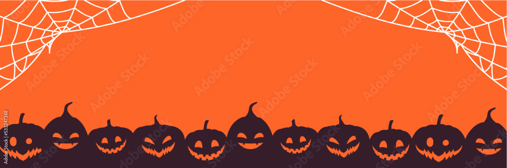 banner design with halloween theme Stock Vector | Adobe Stock